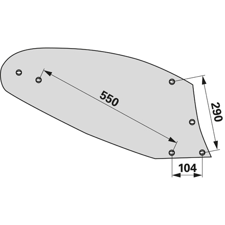 Cormana pentru plug Krone KG121, 9592090: dreapta - Piese și Utilaje ...