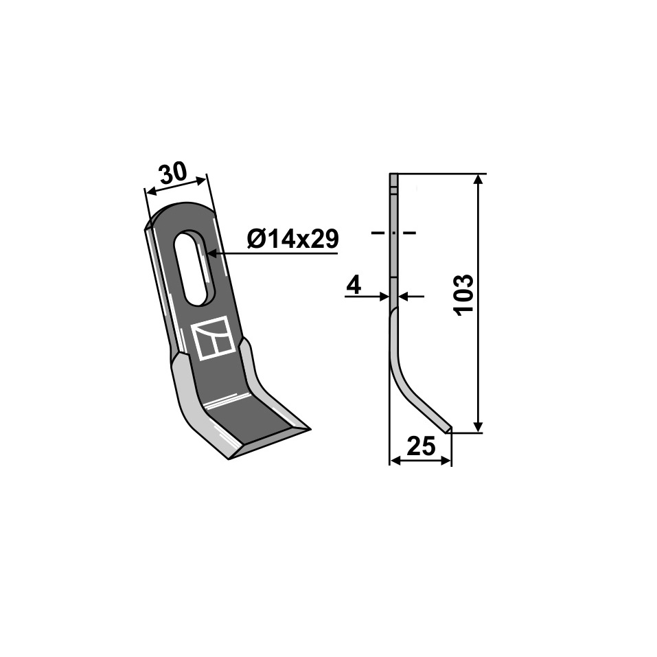 Cutit Y pentru tocator 63-PRZ-01 - Piese și Utilaje Agricole ...